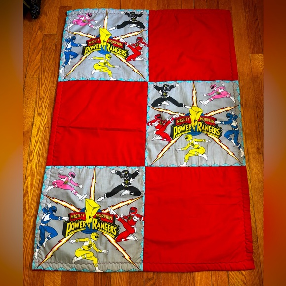 Power Ranger | Bedding | Vintage Handmade Power Rangers Blanket | Poshmark